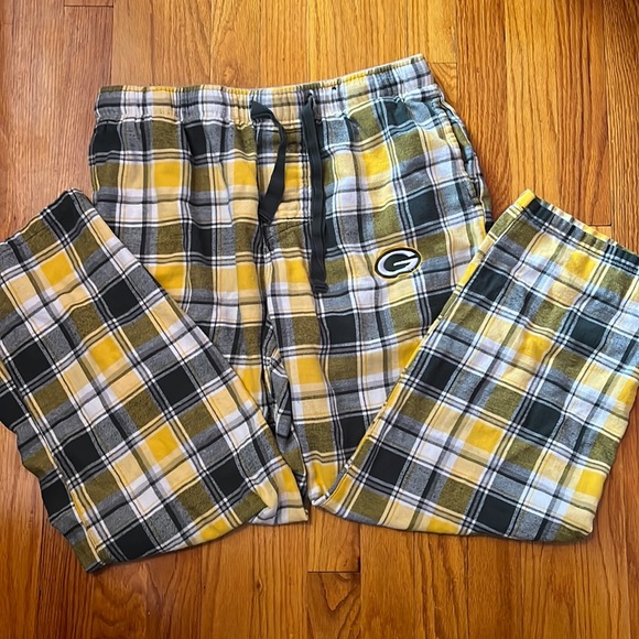 NFL | Pants | Green Bay Packers Plaid Flannel Pajama Pants | Poshmark